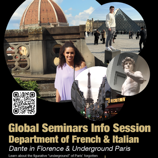 Global Seminars 2025 - French & Italian Info Session | Department of French & Italian ...